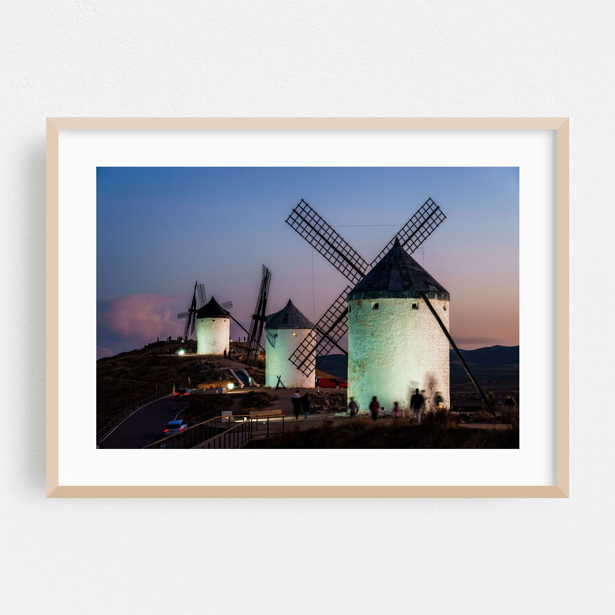 Night view of Windmills in Consuegra, Toledo - Consuegra Castile-La ...