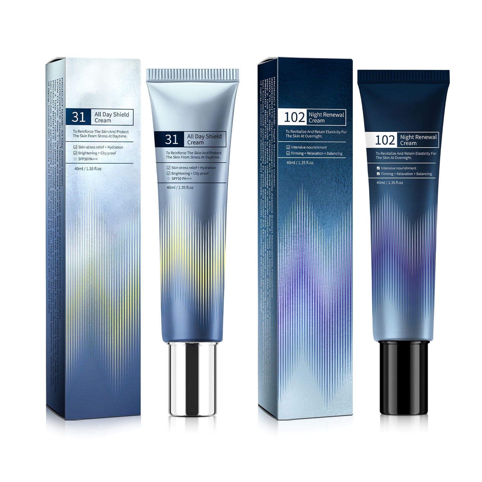 NightCream102 and Early Frost 31 intensive Skin Care All Day Frost Skin ...