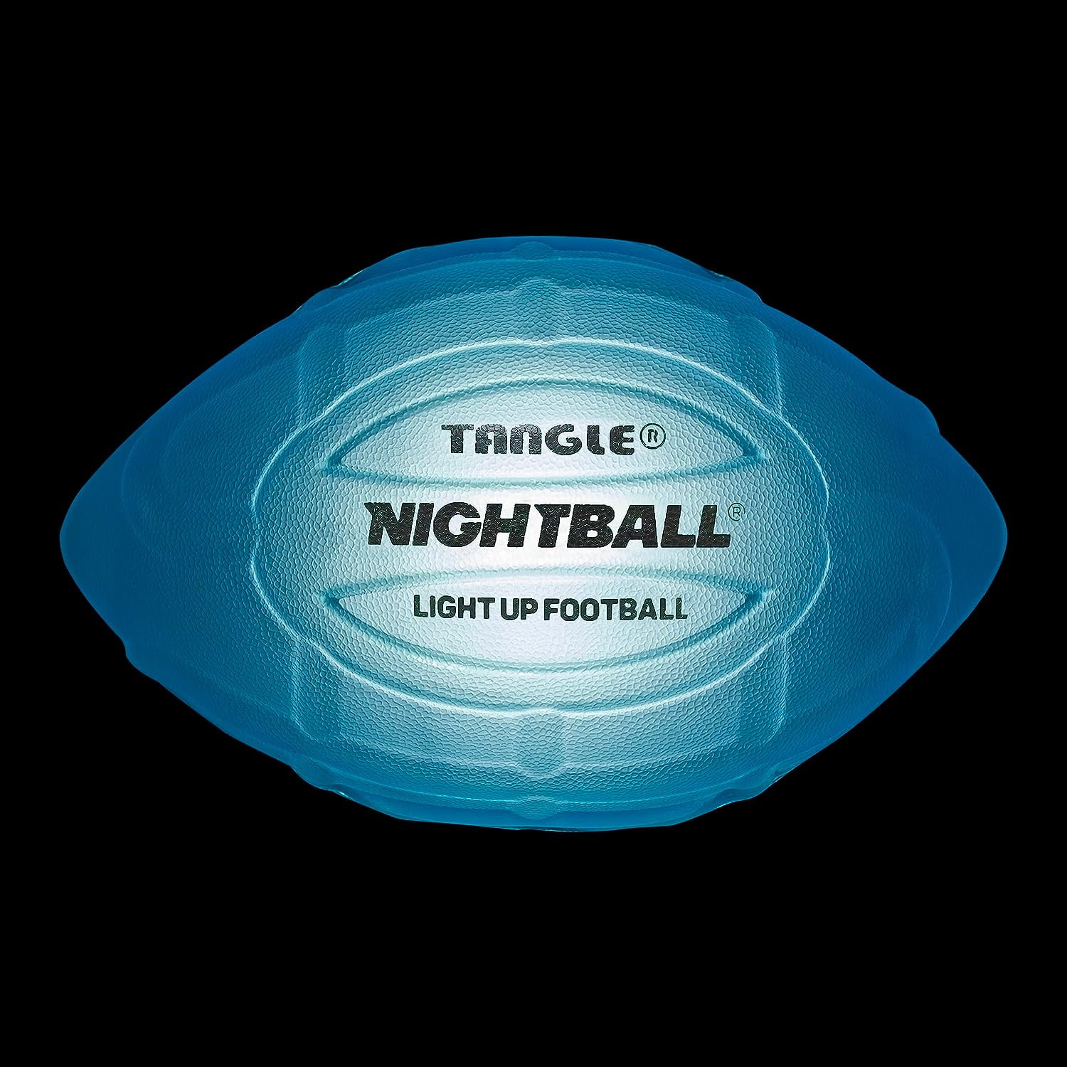 Nightball Light Up Football, Junior Size, Blue LED Glow in The Dark ...