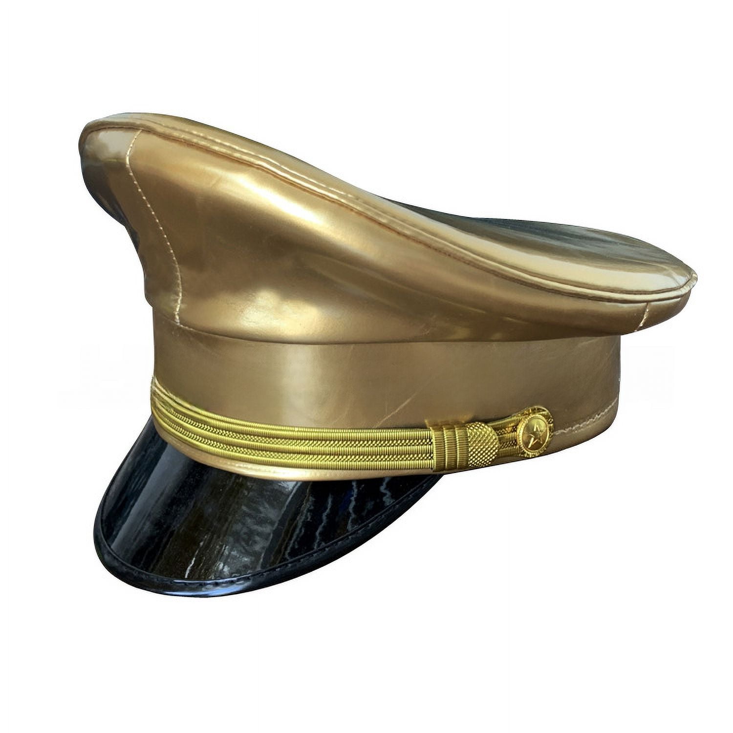 Nightclub Dance Leather Big Cap Pu Leather Hat Stage Performance Hat ...