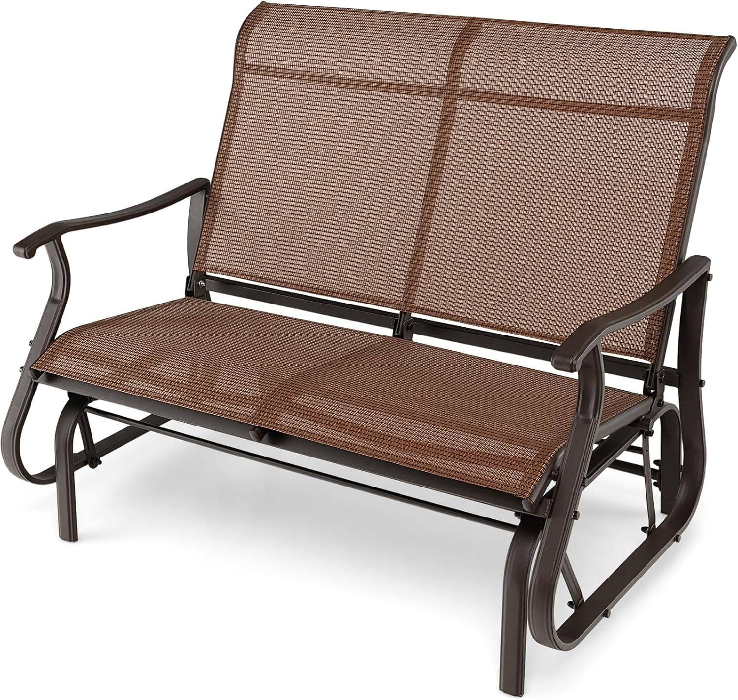 Nightcore Patio Rocking Chair, 2-Person Swing Glider w/ Breathable ...