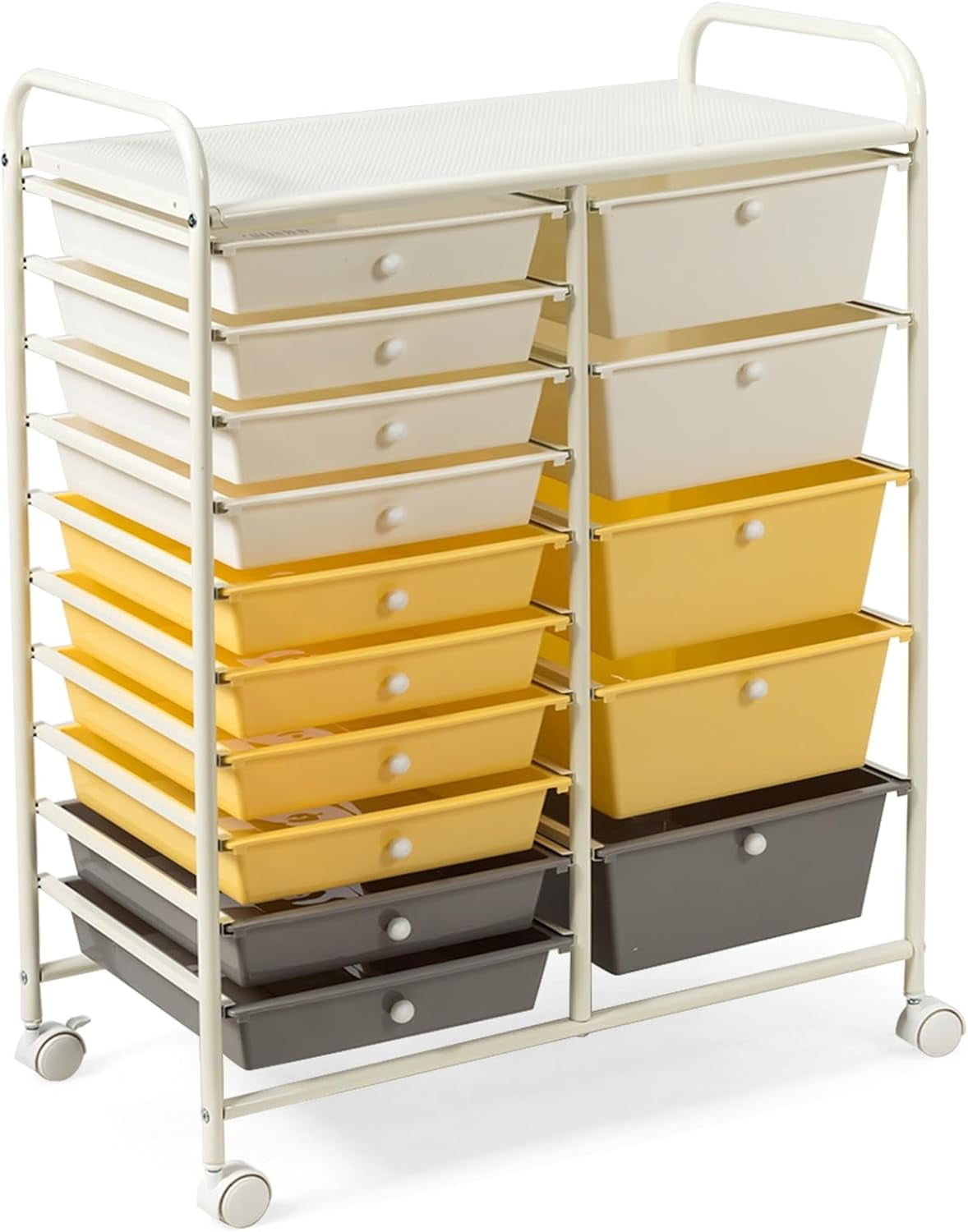 Nightcore Rolling Storage Cart w/ Drawers, Multipurpose Craft Storage ...