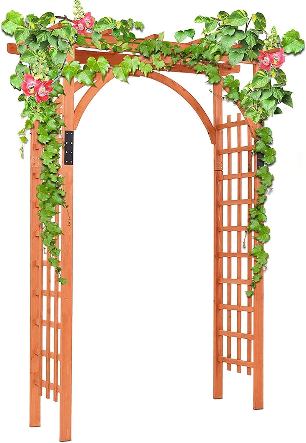 Nightcore, Wooden Garden Trellis Pergola 85 inch Arbor, Wedding Arches ...