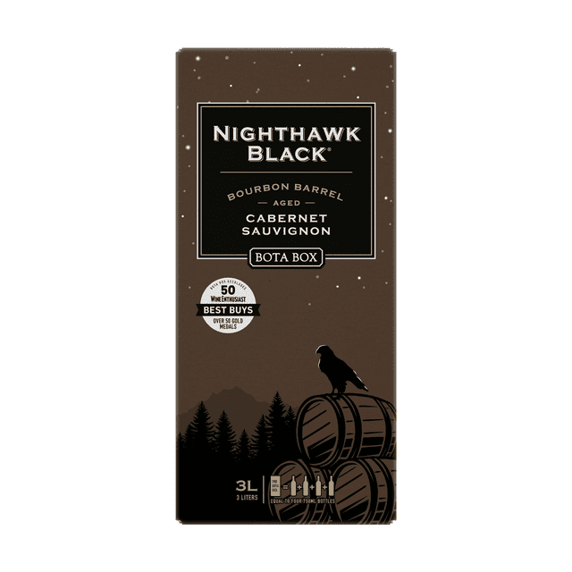 Nighthawk Black by Bota Box Bourbon Barrel Cabernet Sauvignon Red Wine ...
