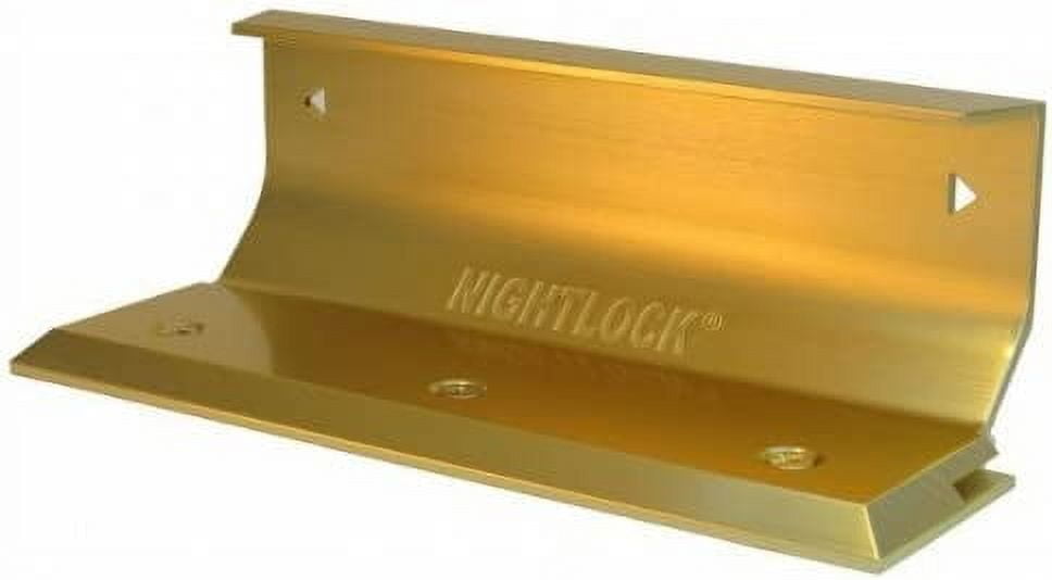 Nightlock Security Lock Door Barricade Bright Brass Finish - Walmart.com