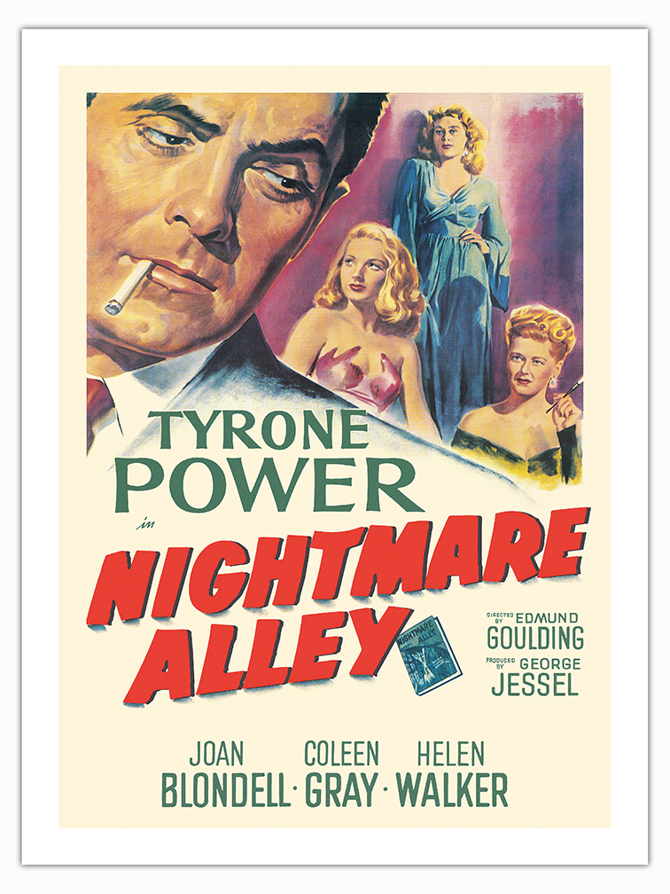Nightmare Alley - Starring Tyrone Power - Vintage Film Noir Movie ...