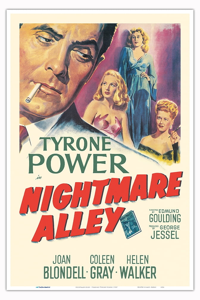 Nightmare Alley - Starring Tyrone Power - Vintage Film Noir Movie ...
