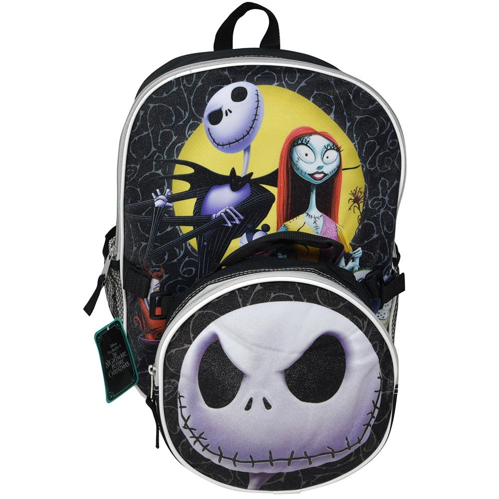 Nightmare Before Christmas 16" Backpack with shaped Lunch Bag - Walmart.com