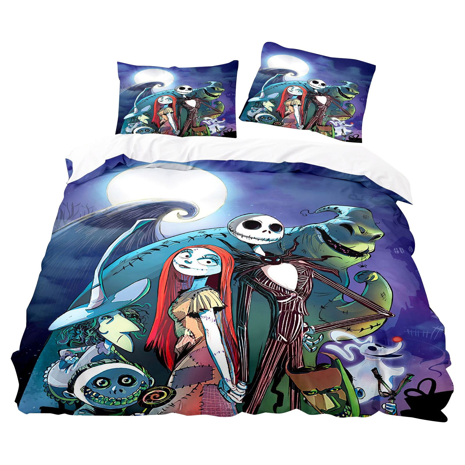 Nightmare Before Christmas Bedding 3D Printed 3-Piece Bed Set 78X90 ...