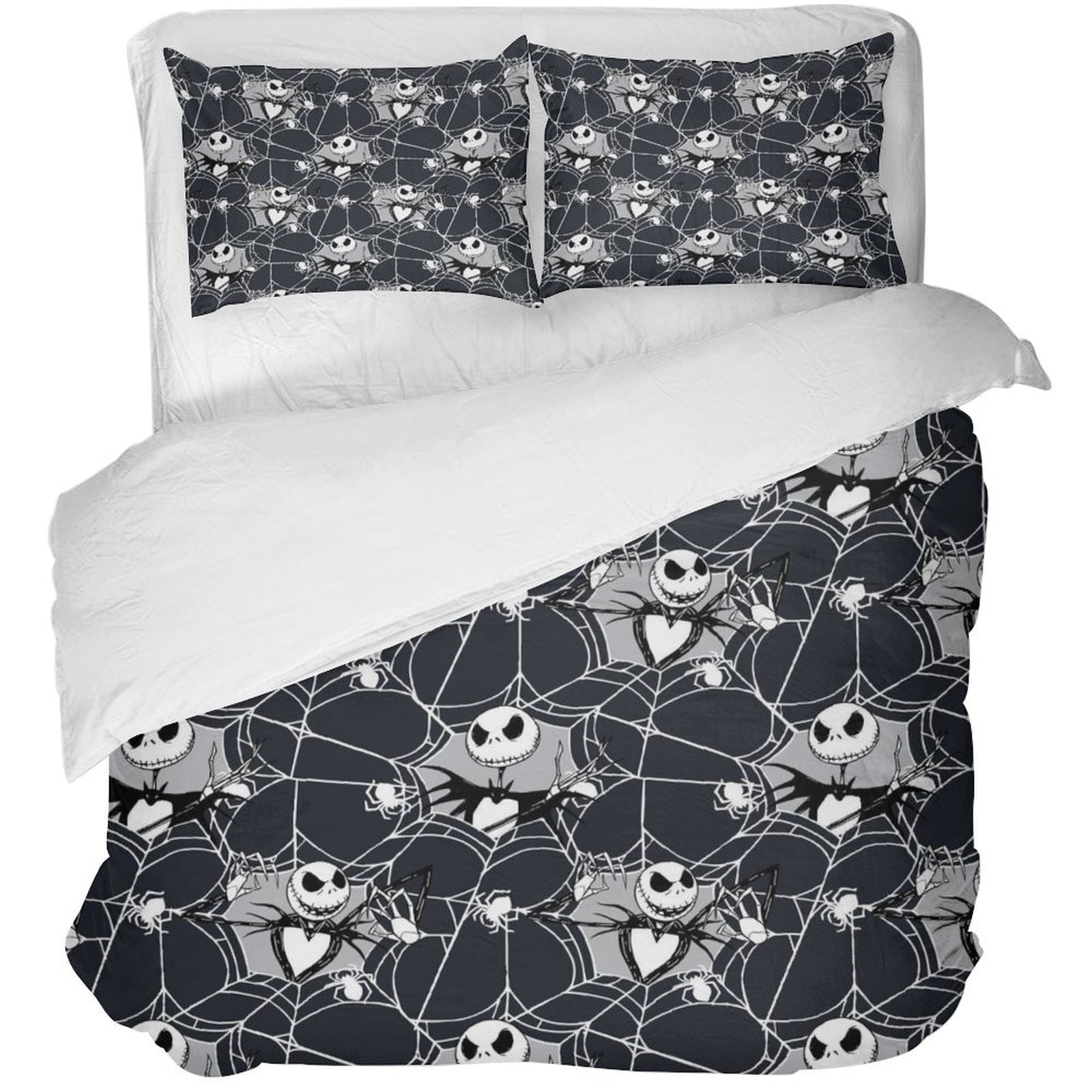 Nightmare Before Christmas Bedding Set Cute 3 Pcs Quilt Sets Include 2 ...