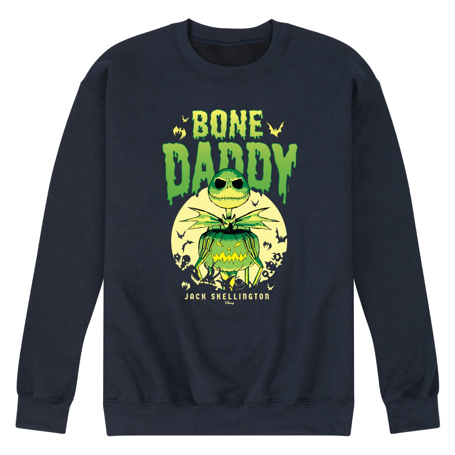 Nightmare Before Christmas - Bone Daddy Jack Skellington- Men's Crew ...