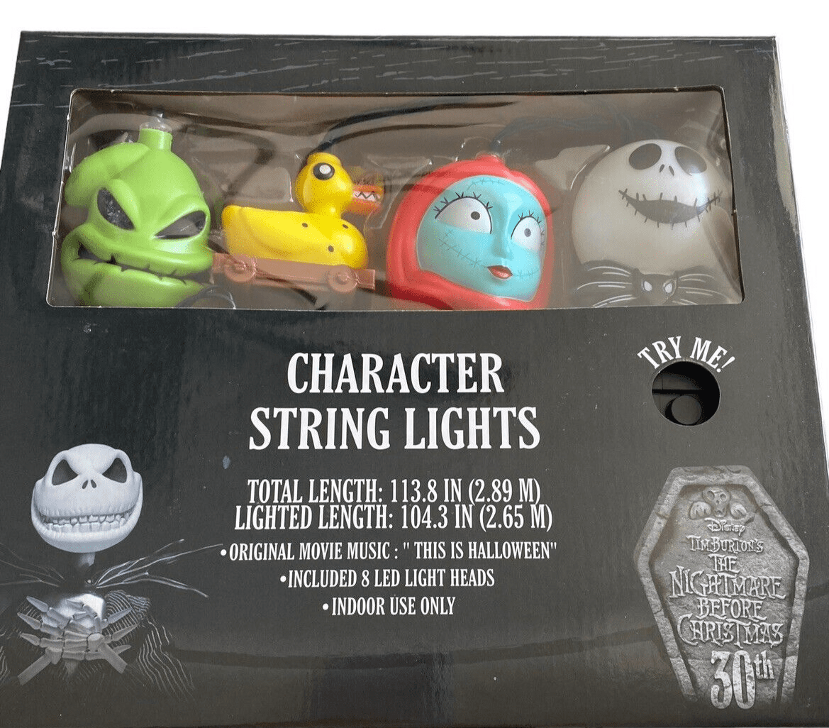 Nightmare Before Christmas Character Musical LED String Lights 8 Heads ...