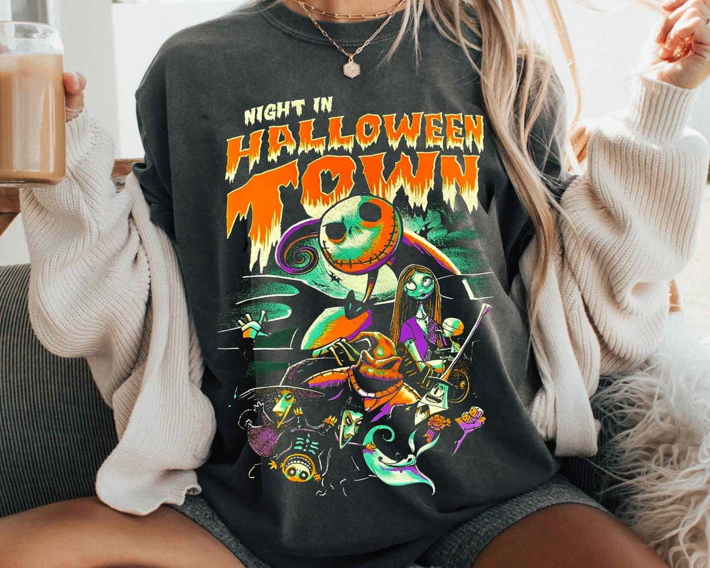 Nightmare Before Christmas Characters Shirt, Night In Halloween Town ...