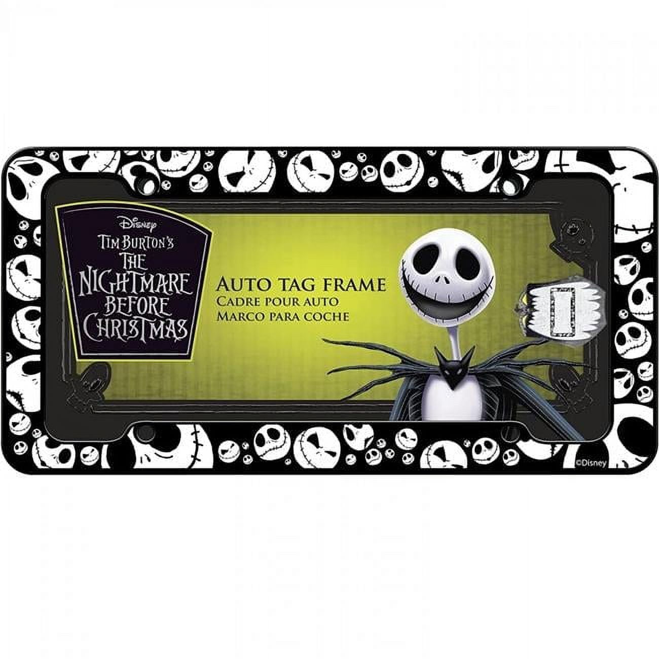 Nightmare Before Christmas Disney Jack Skellington License Plate Frame ...