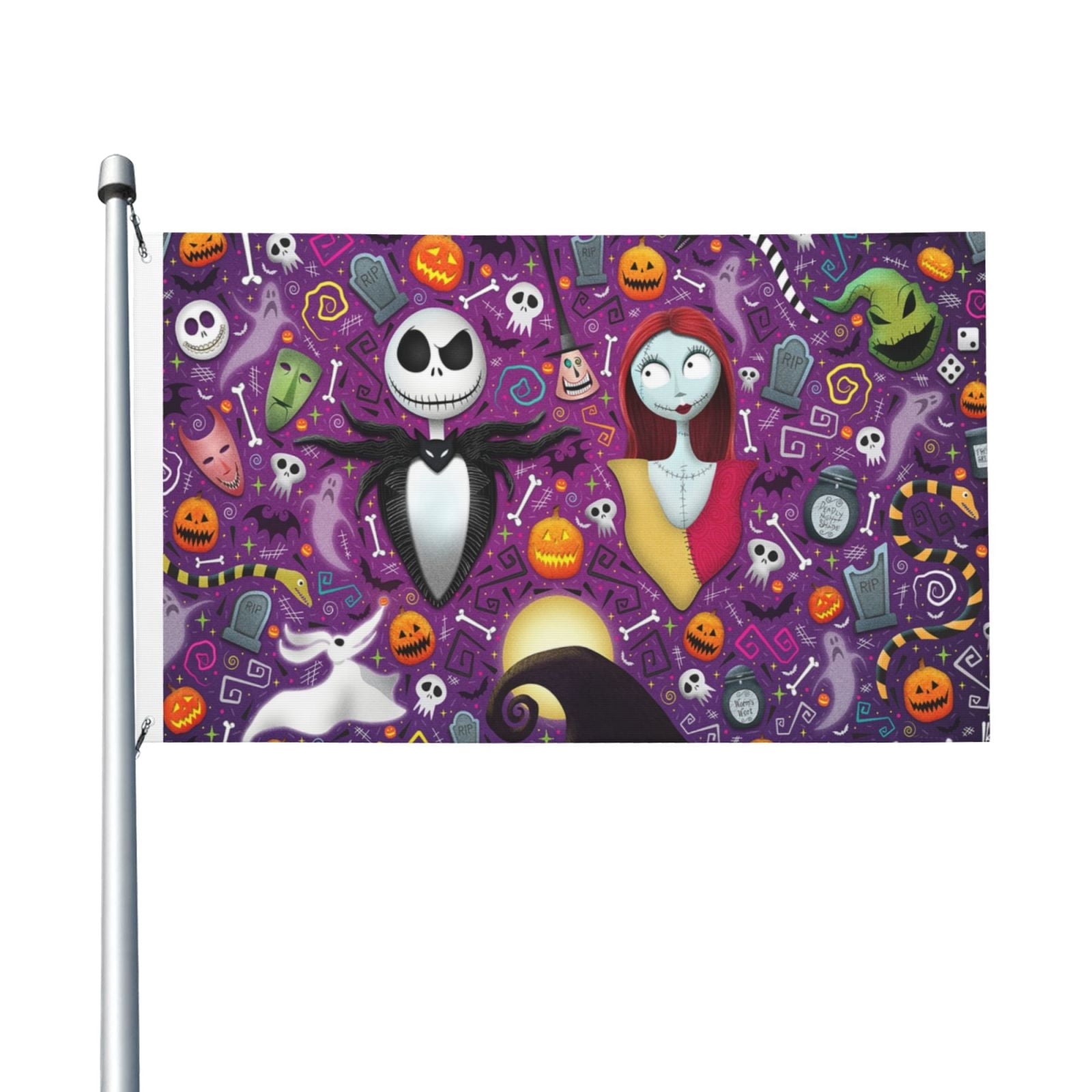 Nightmare Before Christmas Flag,Garden Flag Double Sided Yard Outdoor ...