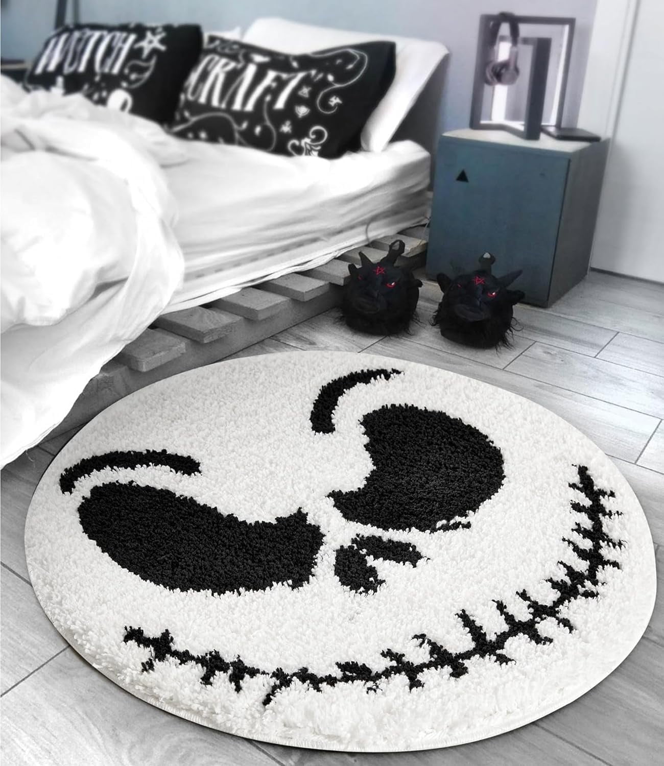 Nightmare Before Christmas Halloween Small Kids Bedroom Rug Bathroom ...