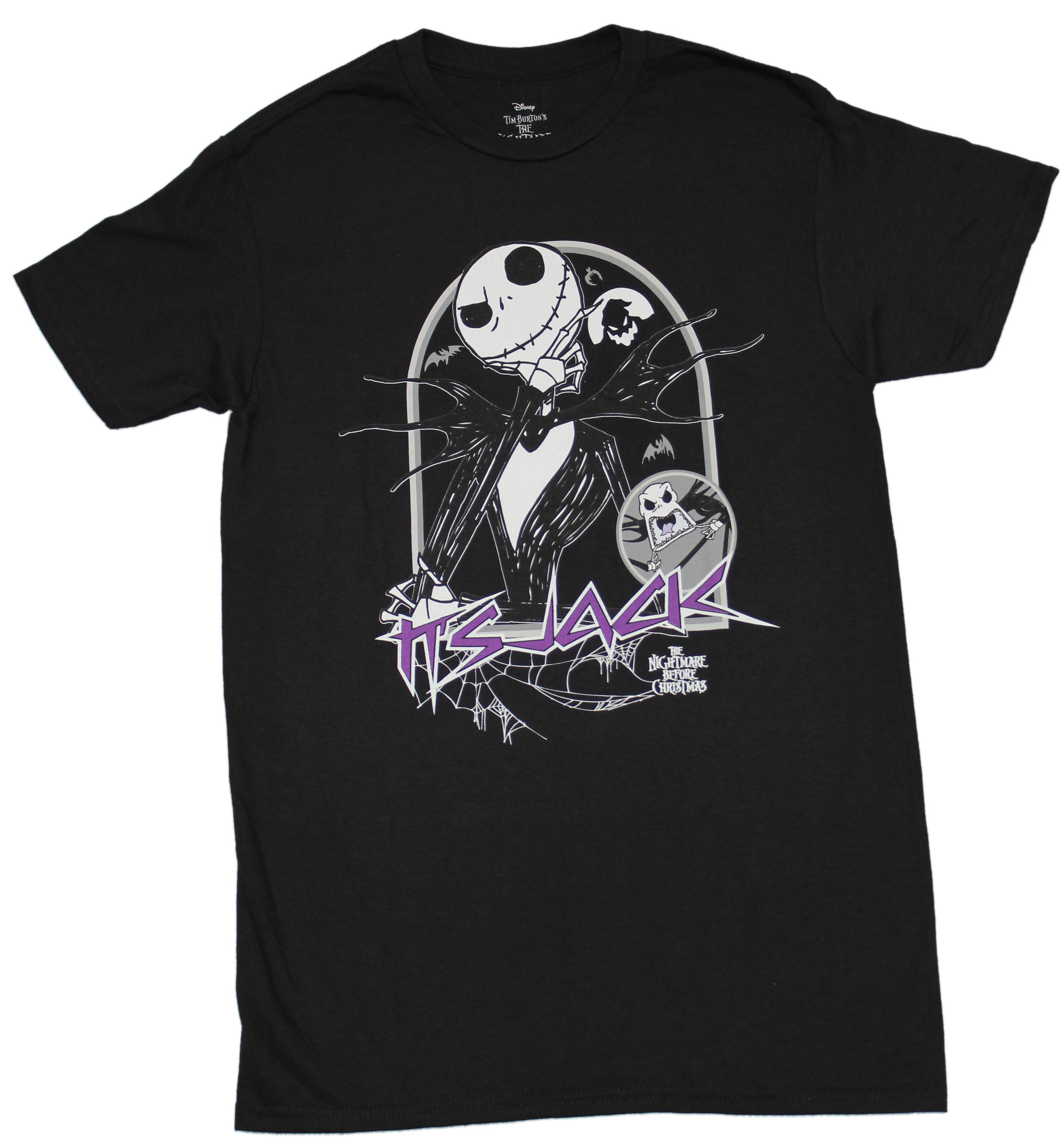 Nightmare Before Christmas It's Jack Men's Shirt, Black, Small ...