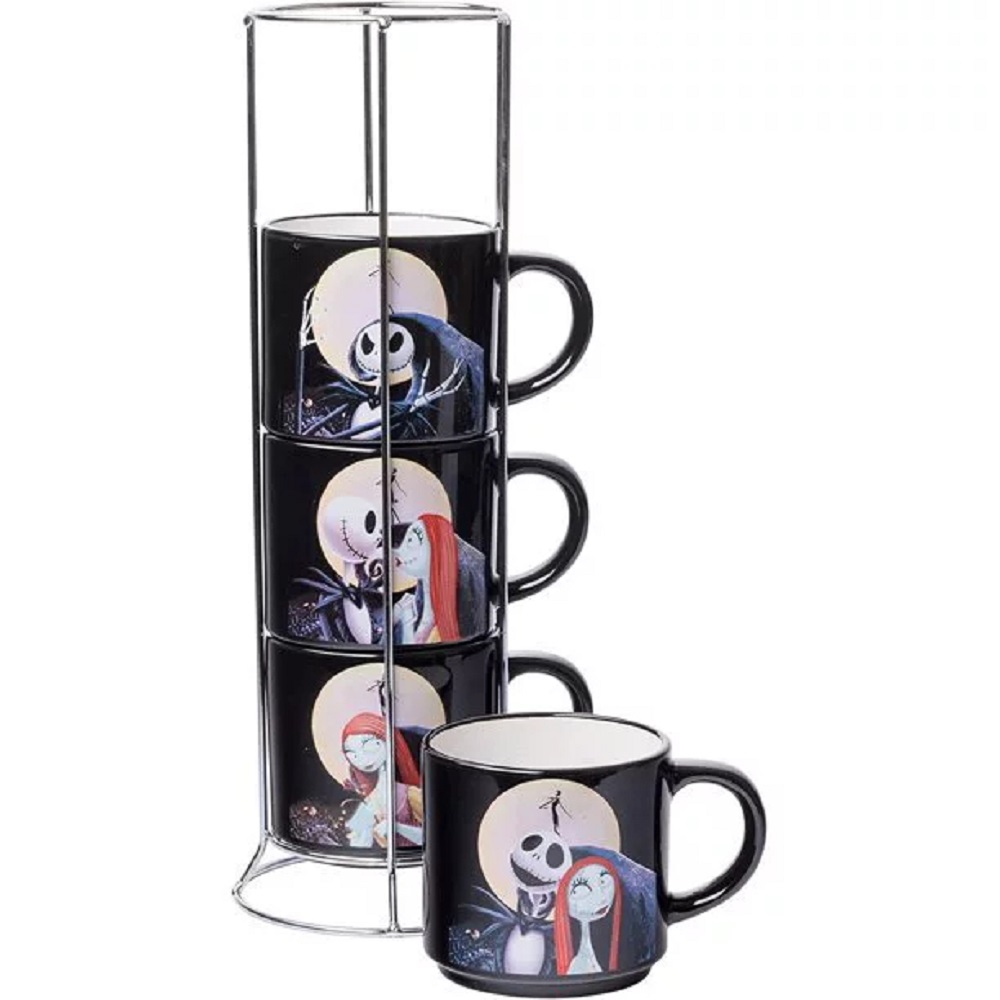 Disney The Nightmare Before Christmas Cross Bones Ceramic Soup Mug With ...