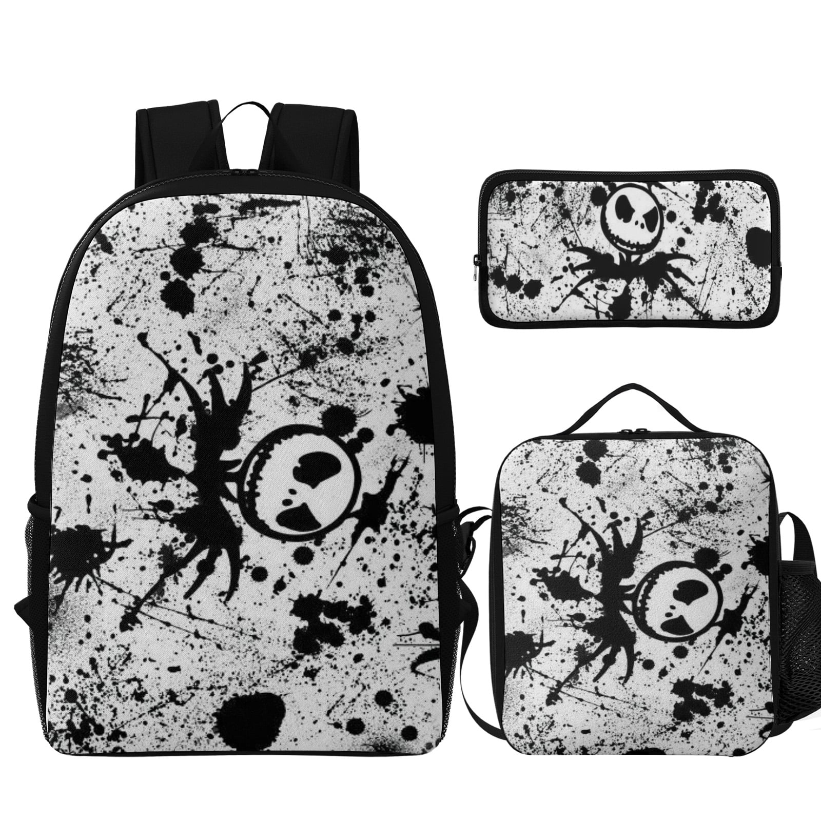 Nightmare Before Christmas Jack SallySchool backpack Canvas Day bag Light Travel backpack 17in ...