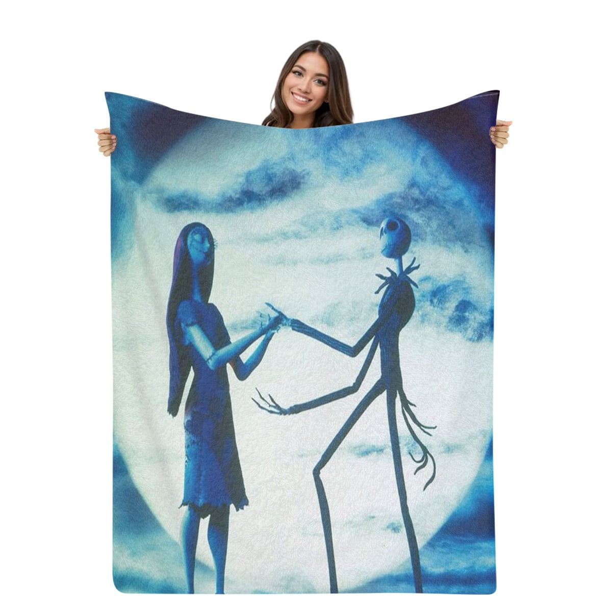 Nightmare Before Christmas Jack Throw Blanket Cartoon Flannel Bedspread ...