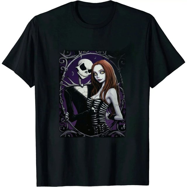 Nightmare Before Christmas Jack and Sally T-Shirt - Walmart.com