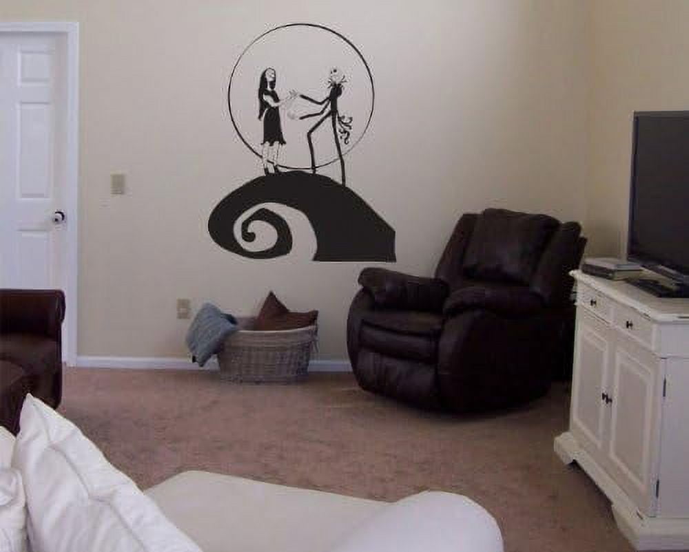 Nightmare Before Christmas Jack and Sally Vinyl Wall Decal Decor ...