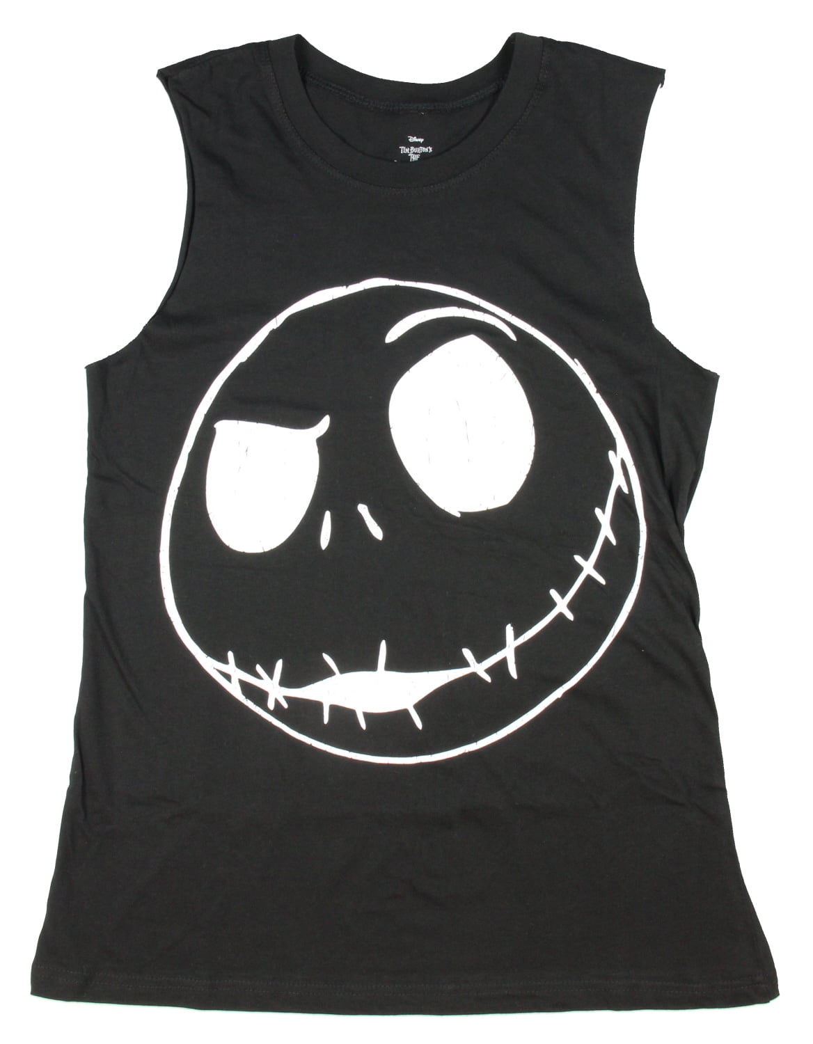 Nightmare Before Christmas Junior's Jack Skellington Muscle Tank, LG ...