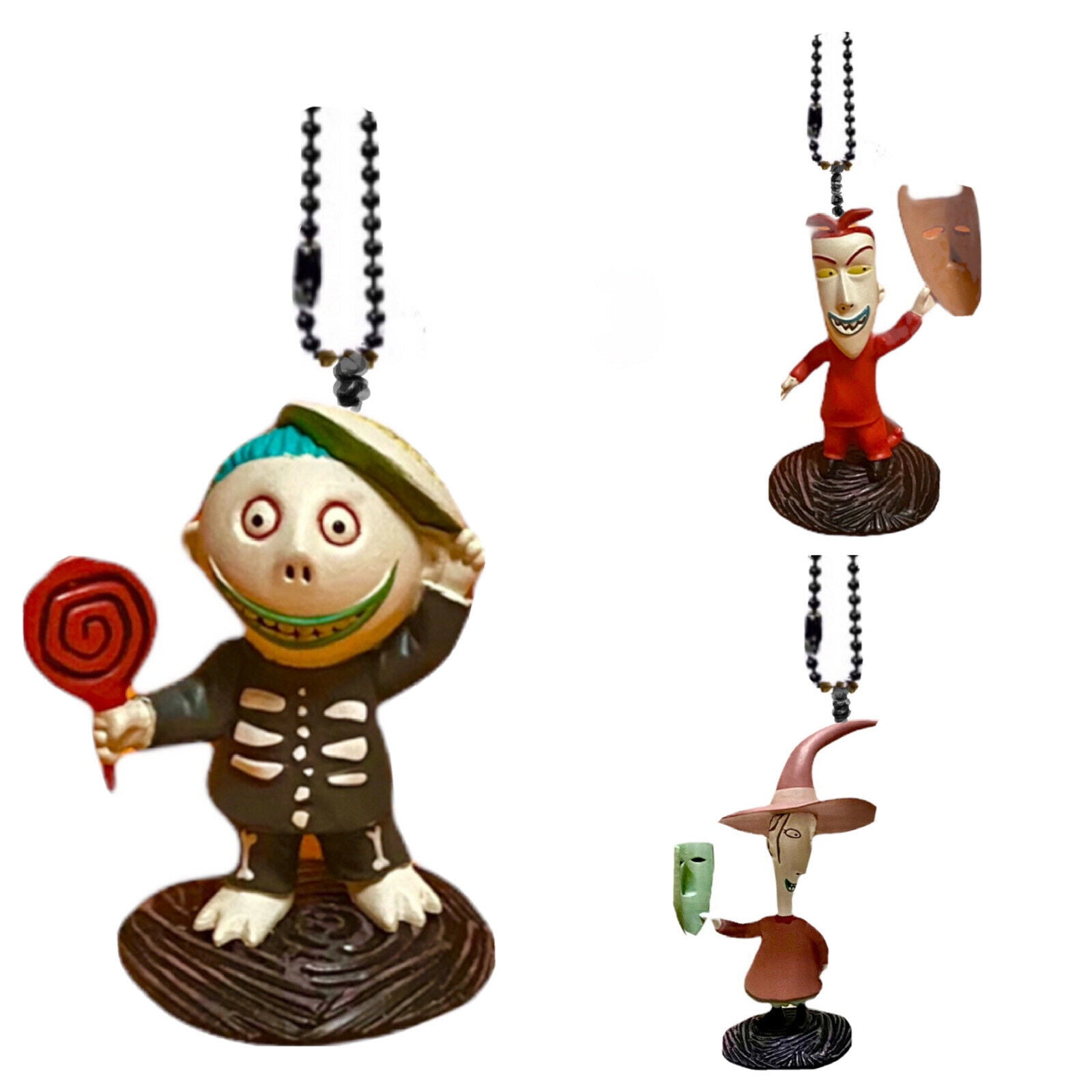Nightmare Before Christmas Lock Shock Barrel Keychain Dangler Ornament ...