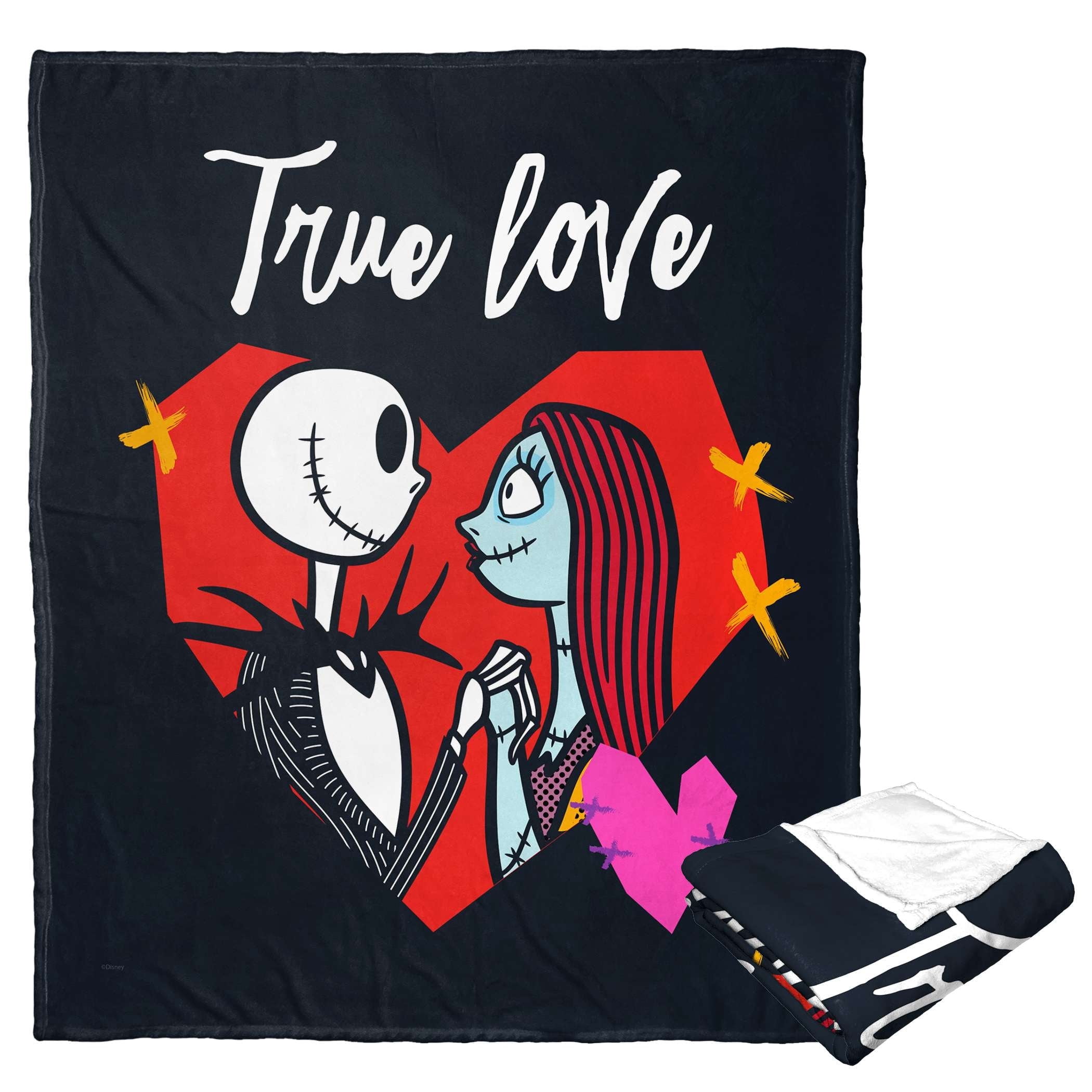 Nightmare Before Christmas Love Is Alive Kids Silk Touch Throw Blanket ...