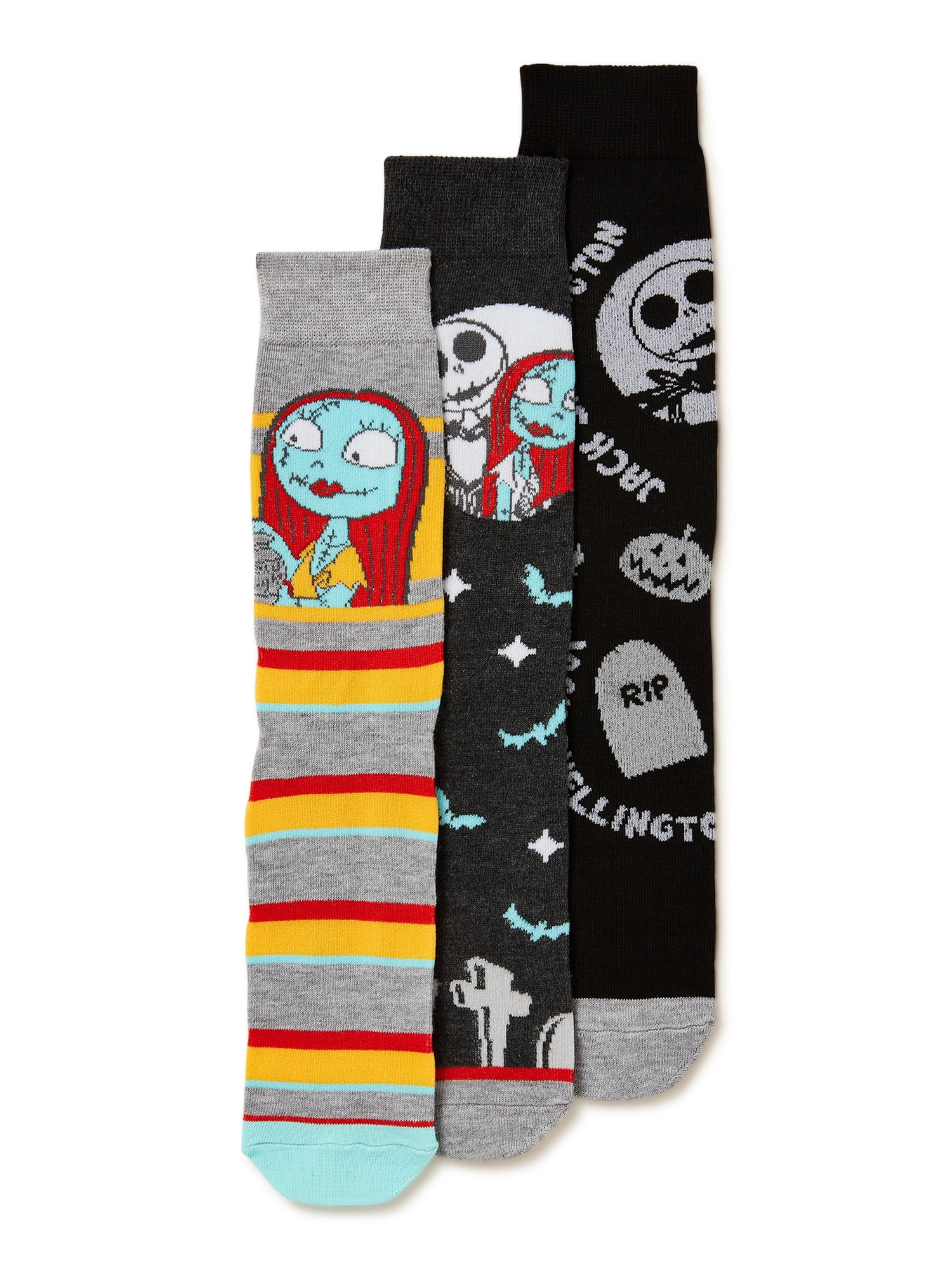 Nightmare Before Christmas Men's Crew Socks, 3-Pack - Walmart.com