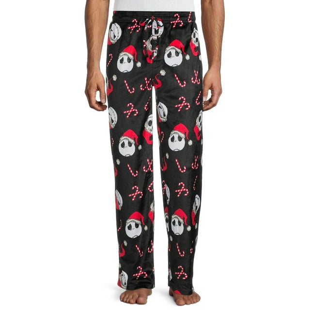 Nightmare Before Christmas Men's Jack Skellington Fleece Lounge Pajama ...