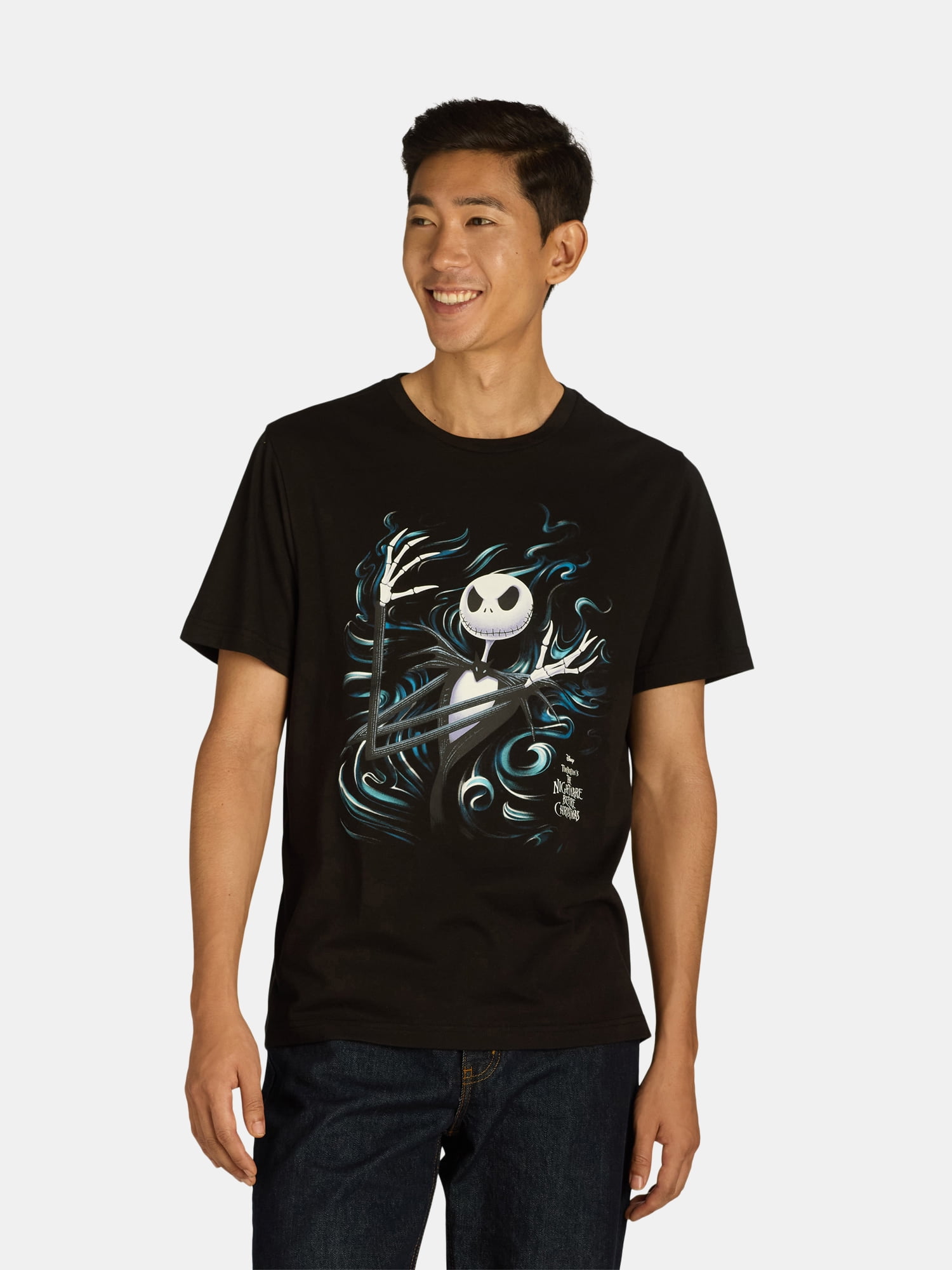 Disney Nightmare Before Christmas Smoking Jack Tee - Walmart.com