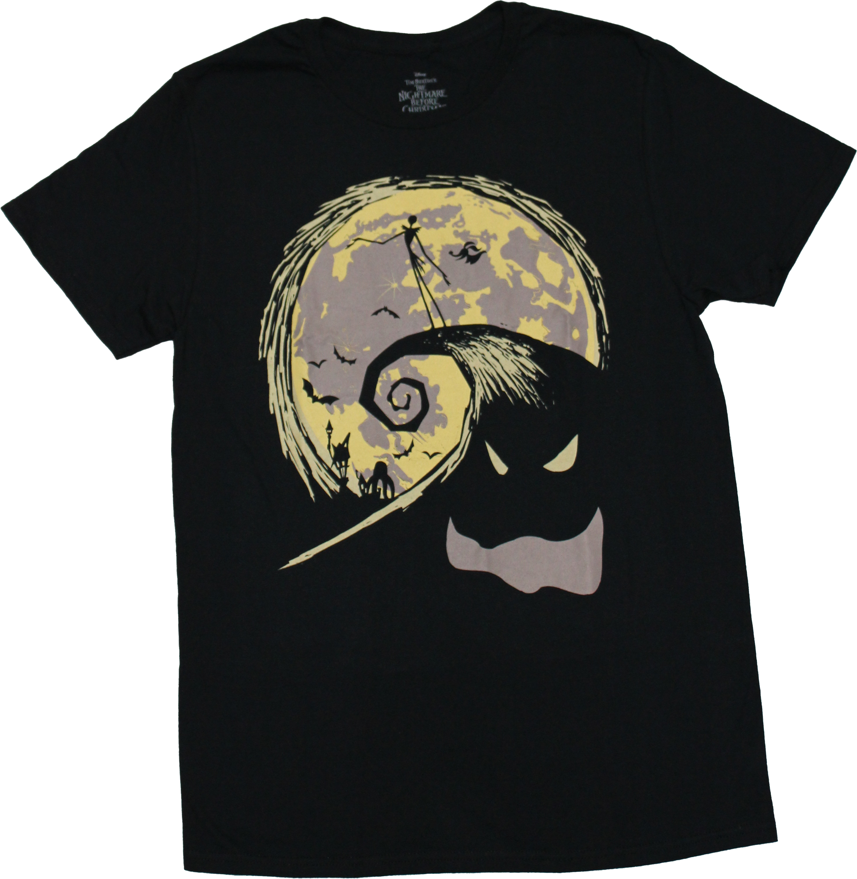 Nightmare Before Christmas Mens T-Shirt - Silhouette Jack Ooogie Boogie ...