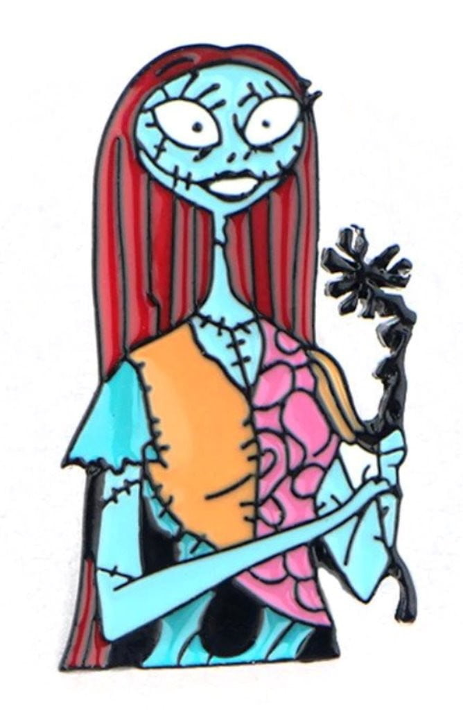 Nightmare Before Christmas Sally Character 1 Inch Tall Enamel Metal Pin ...