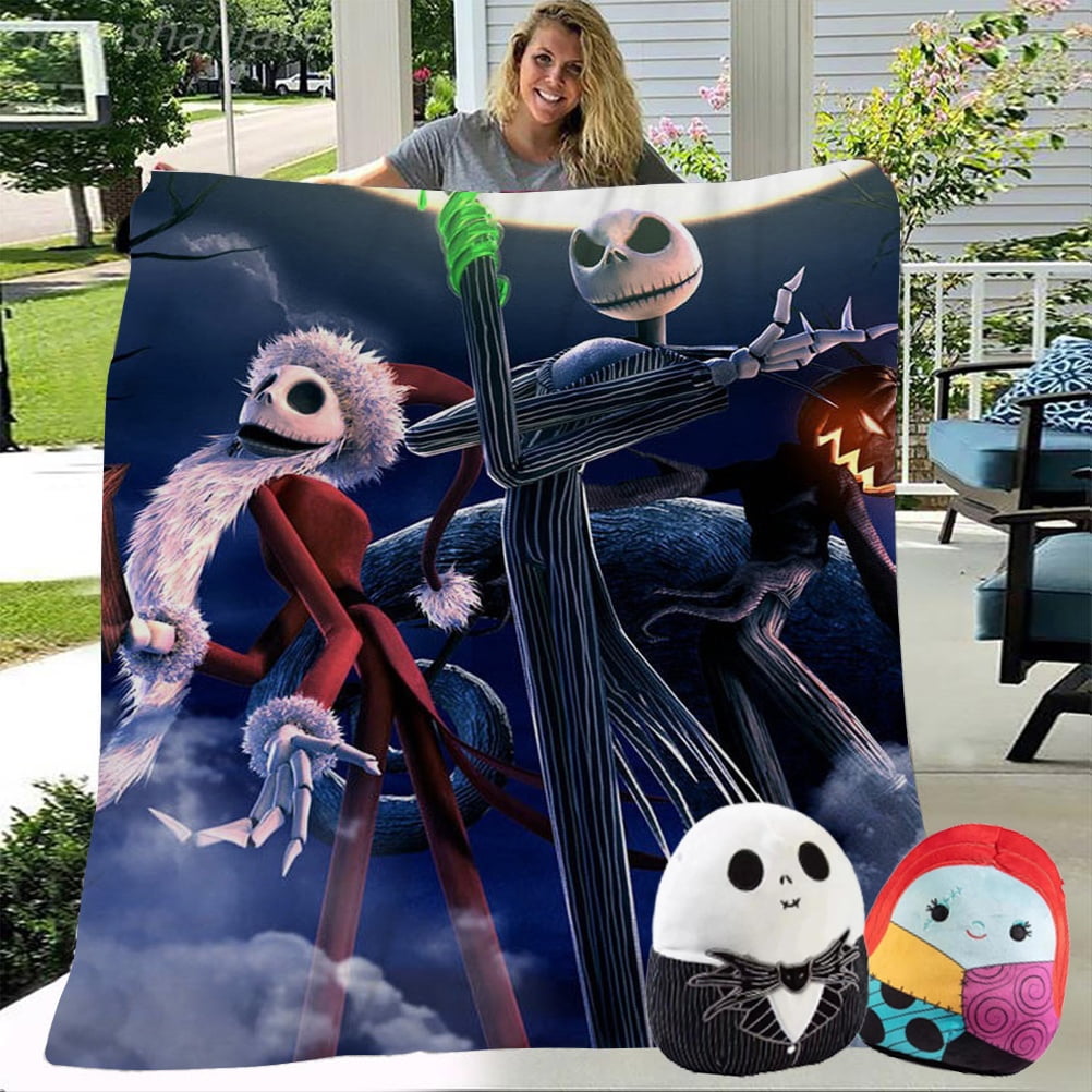 Nightmare Before Christmas Sally Jack Skellington Blanket Breathable ...