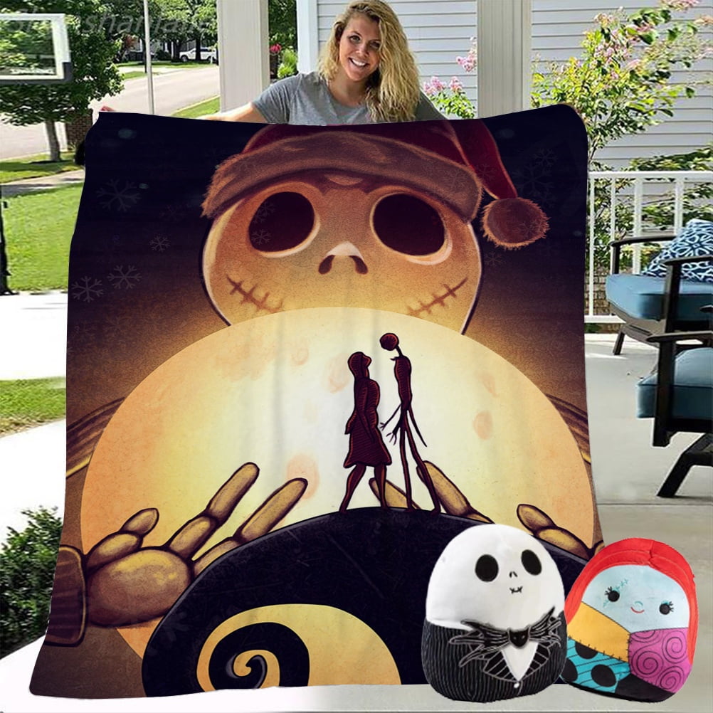 Nightmare Before Christmas Sally Jack Skellington Blanket and Throw ...