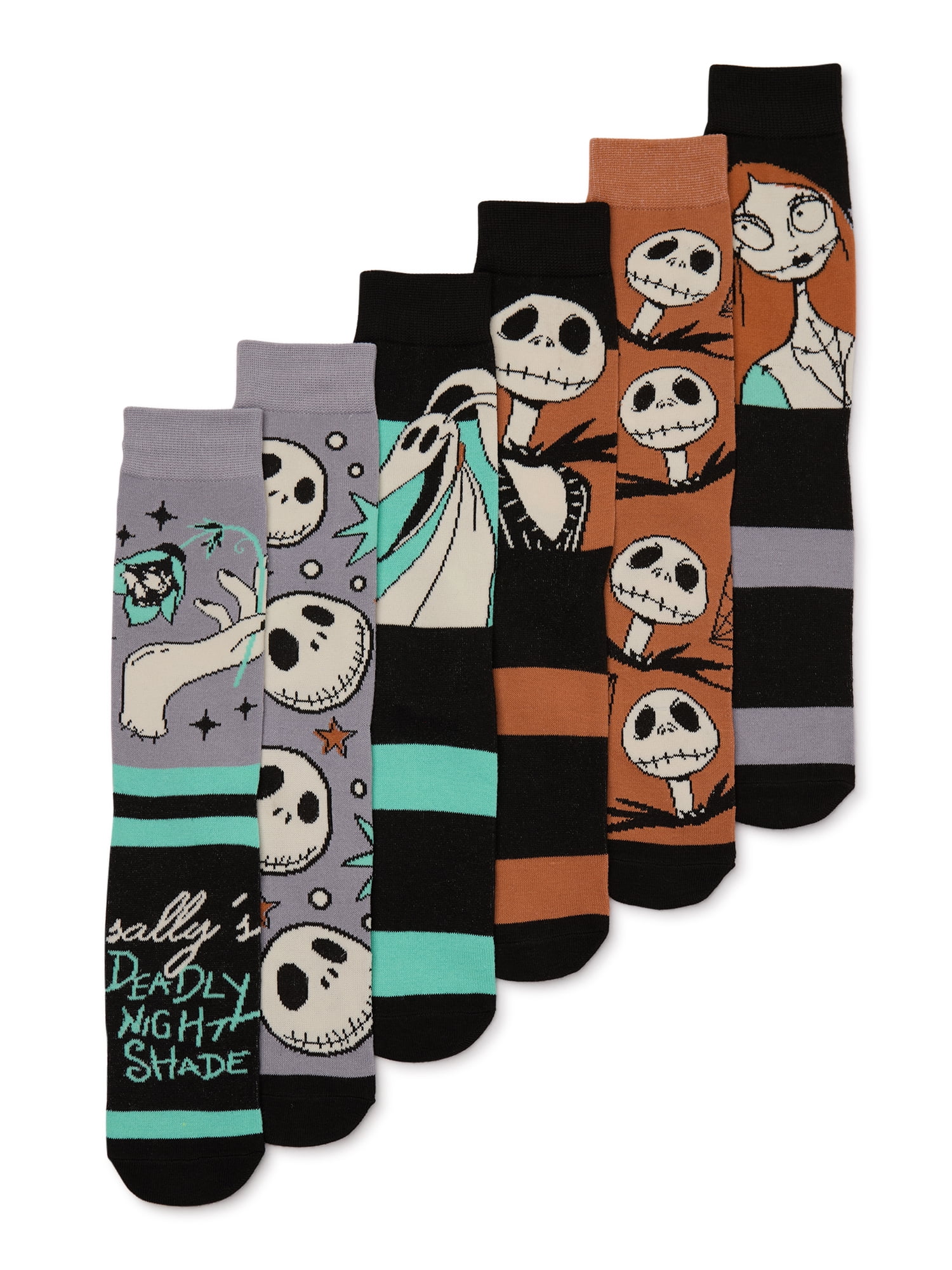 Nightmare Before Christmas Socks, 6-Pack - Walmart.com