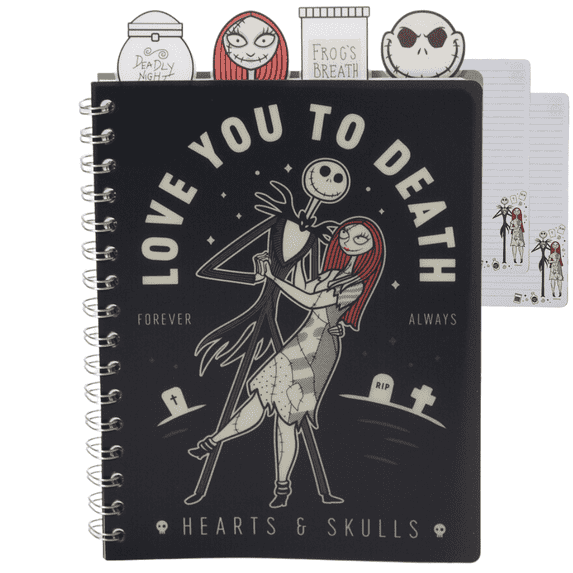 Nightmare Before Christmas Tab Journal Notebook, Spiral Bound, 96 Lined ...