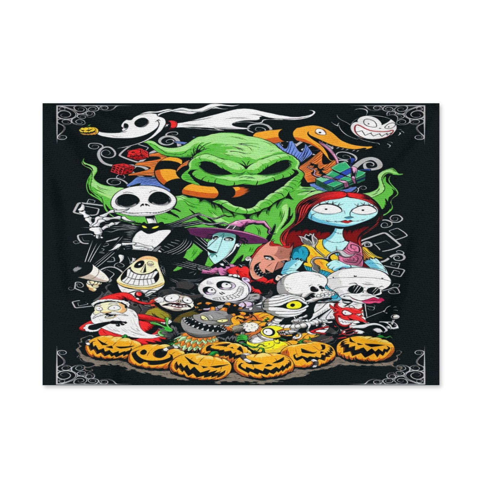 Nightmare Before Christmas Tapestry - Jack Skellington Sally Halloween ...