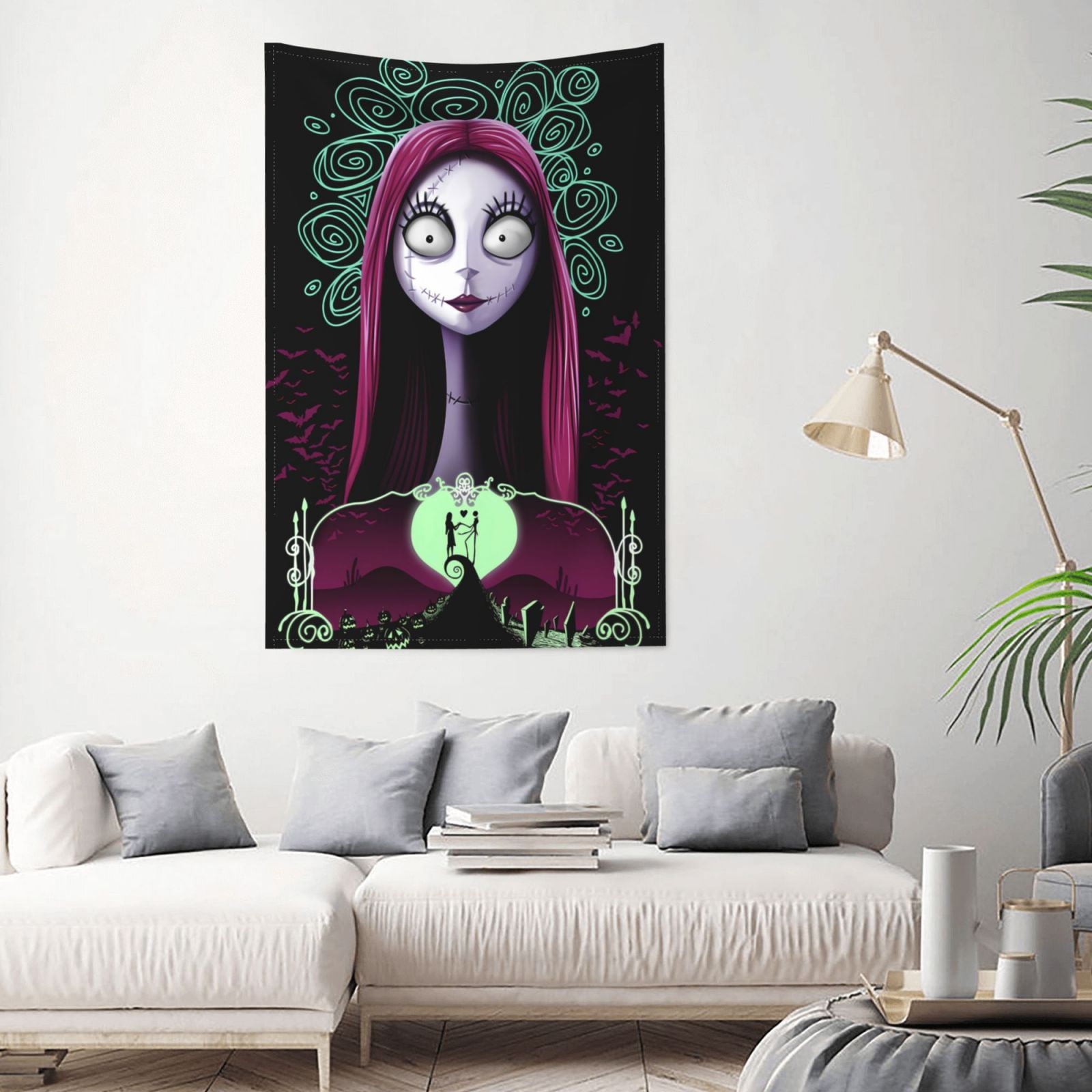 Nightmare Before Christmas Tapestry Wall Hanging Window Design for ...