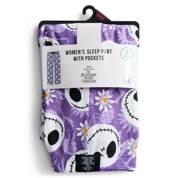 Nightmare Before Christmas Women’s Hacci Knit Wide Leg Sleep Pants ...