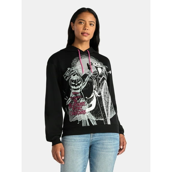 Nightmare Before Christmas Women's Halloween Hoodie Sweatshirt with ...