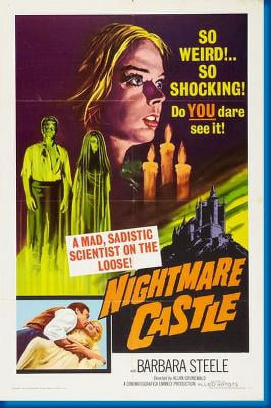 Nightmare Castle Movie Poster Entertainment Decor Art Poster 24x36 ...