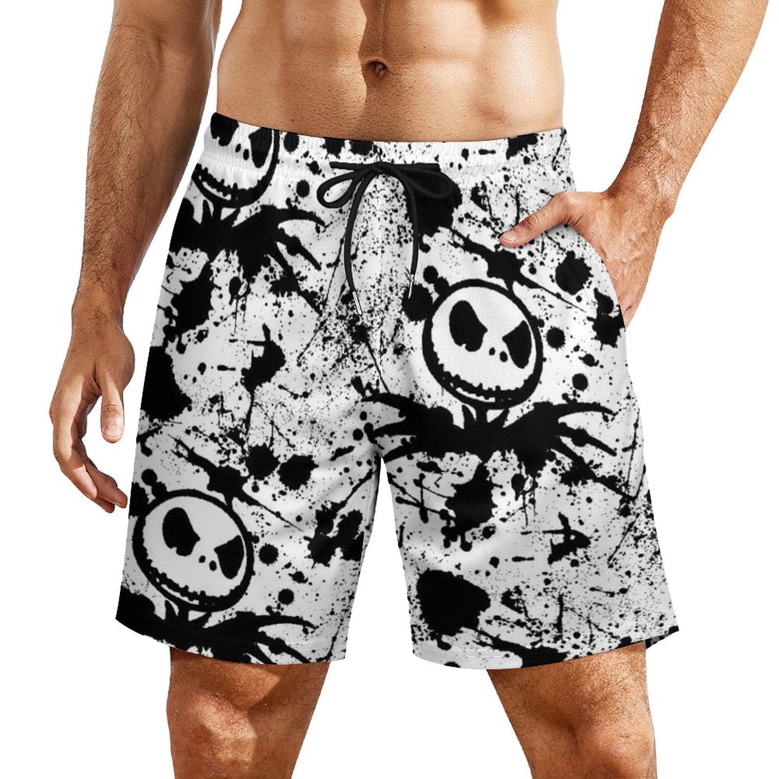 The Nightmare Before Christmas Jack Skellington Men's Board Shorts Swim ...