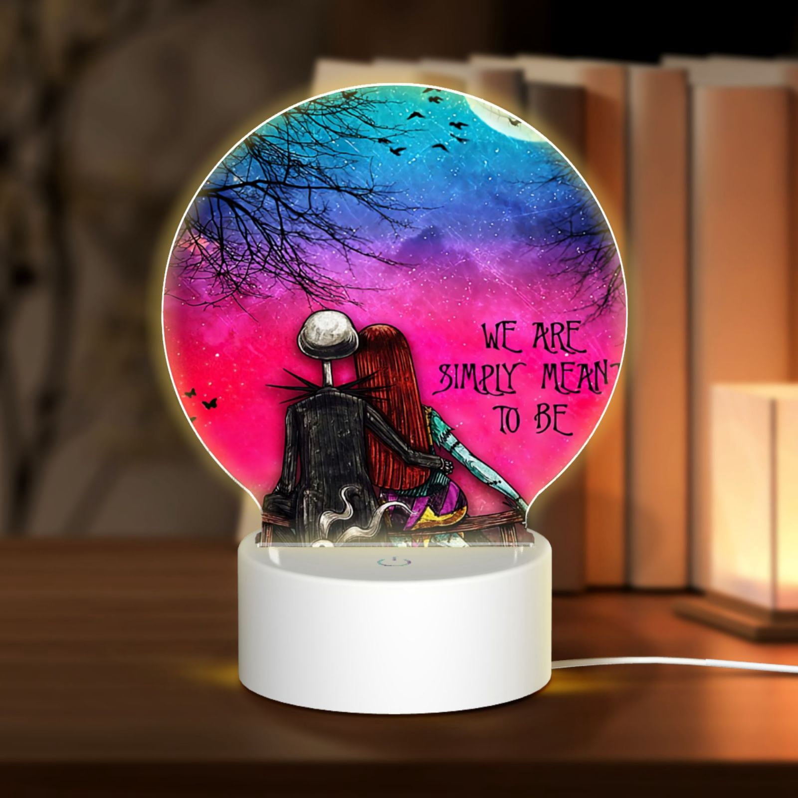 The Nightmare Before Christmas Love Round Acrylic Night Light ...