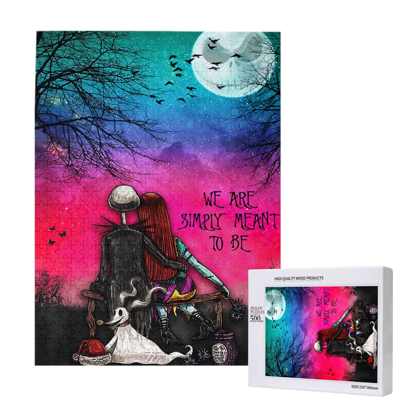 The Nightmare Before Christmas Love Wooden Jigsaw Puzzles Accessories ...
