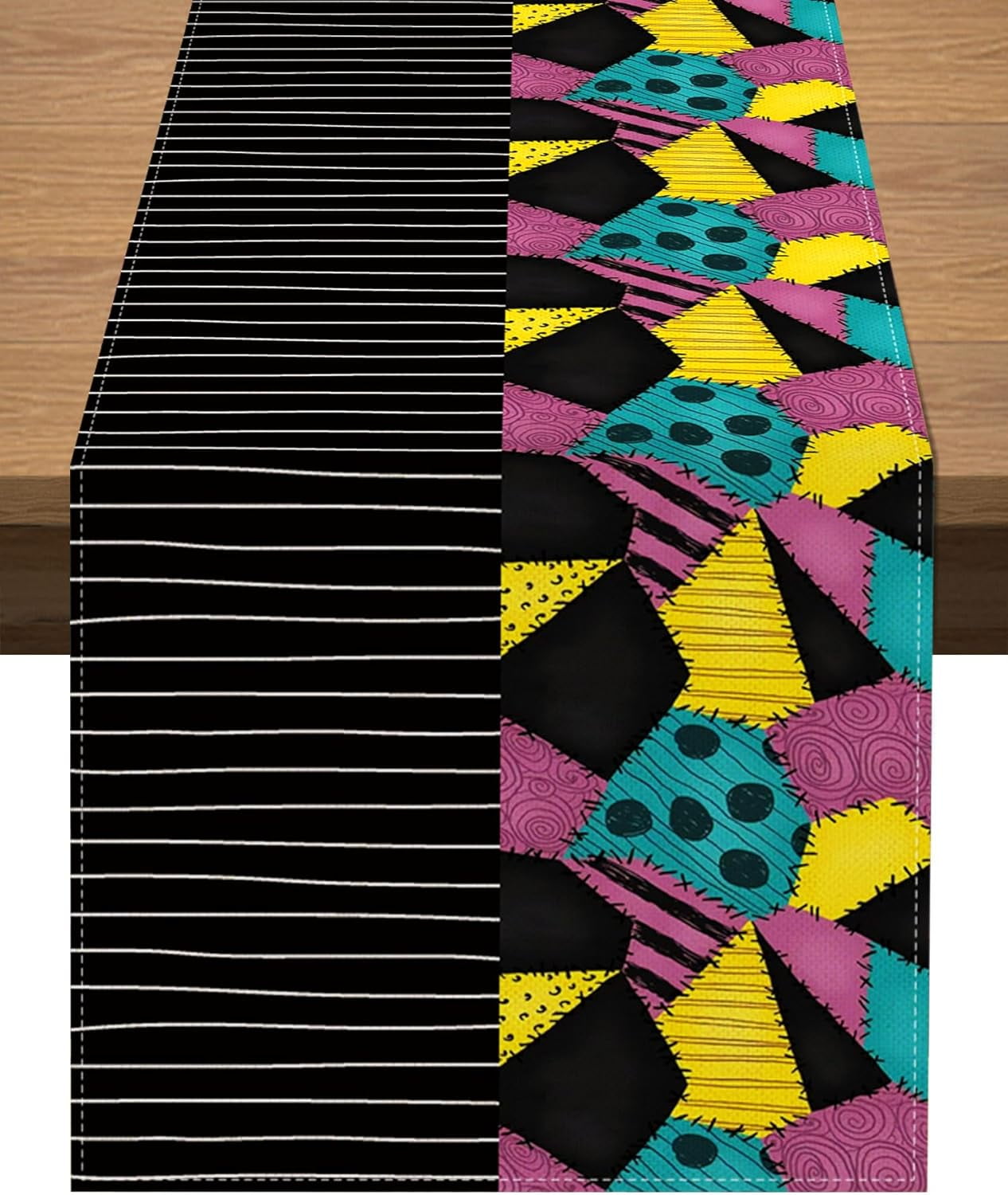The Nightmare Before Christmas Table Runner Halloween Jack and Sally ...