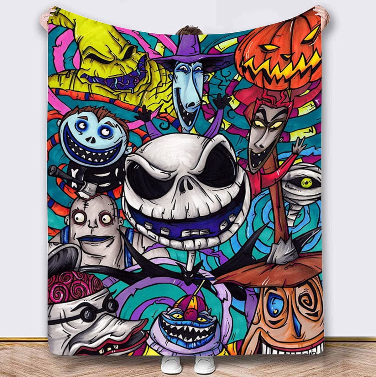 The Nightmare Before Christmas Throw Blanket,Flannel Fleece Blankets ...