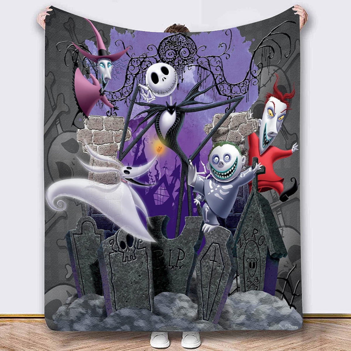 The Nightmare Before Christmas Throw Blanket,Flannel Fleece Blankets ...