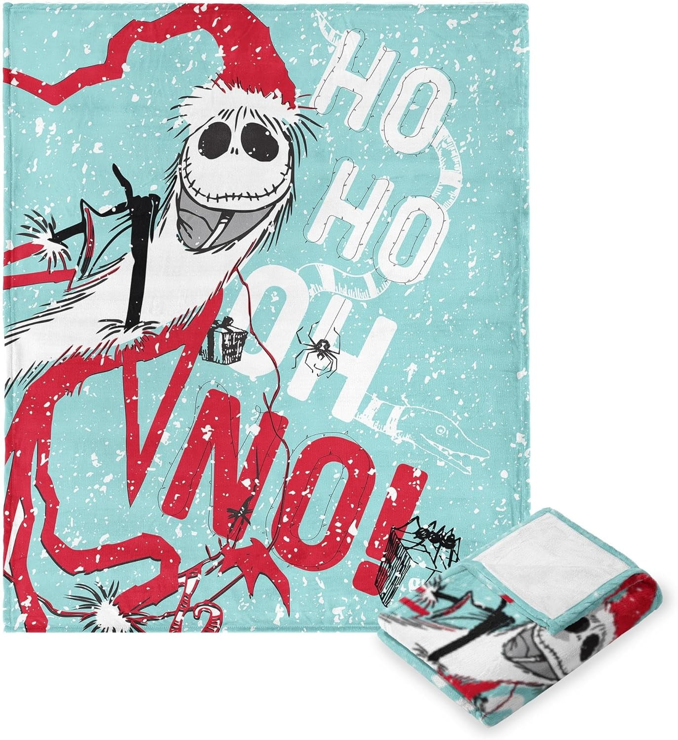 The Nightmare Before Christmas blanket Jack and Sally Soft Blanket Lightweight Blanket Fleece ...